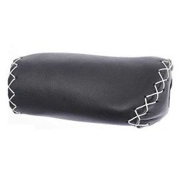 Handvat Batavus Velo kort leder / leer, zwart, per stuk